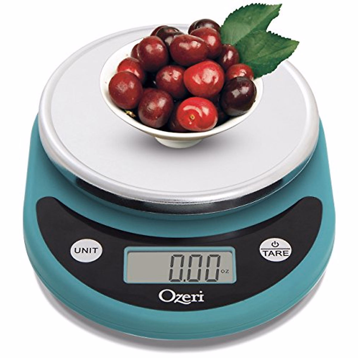 Ozeri Pronto Digital Multifunction Kitchen and Food Scale, Black on Teal