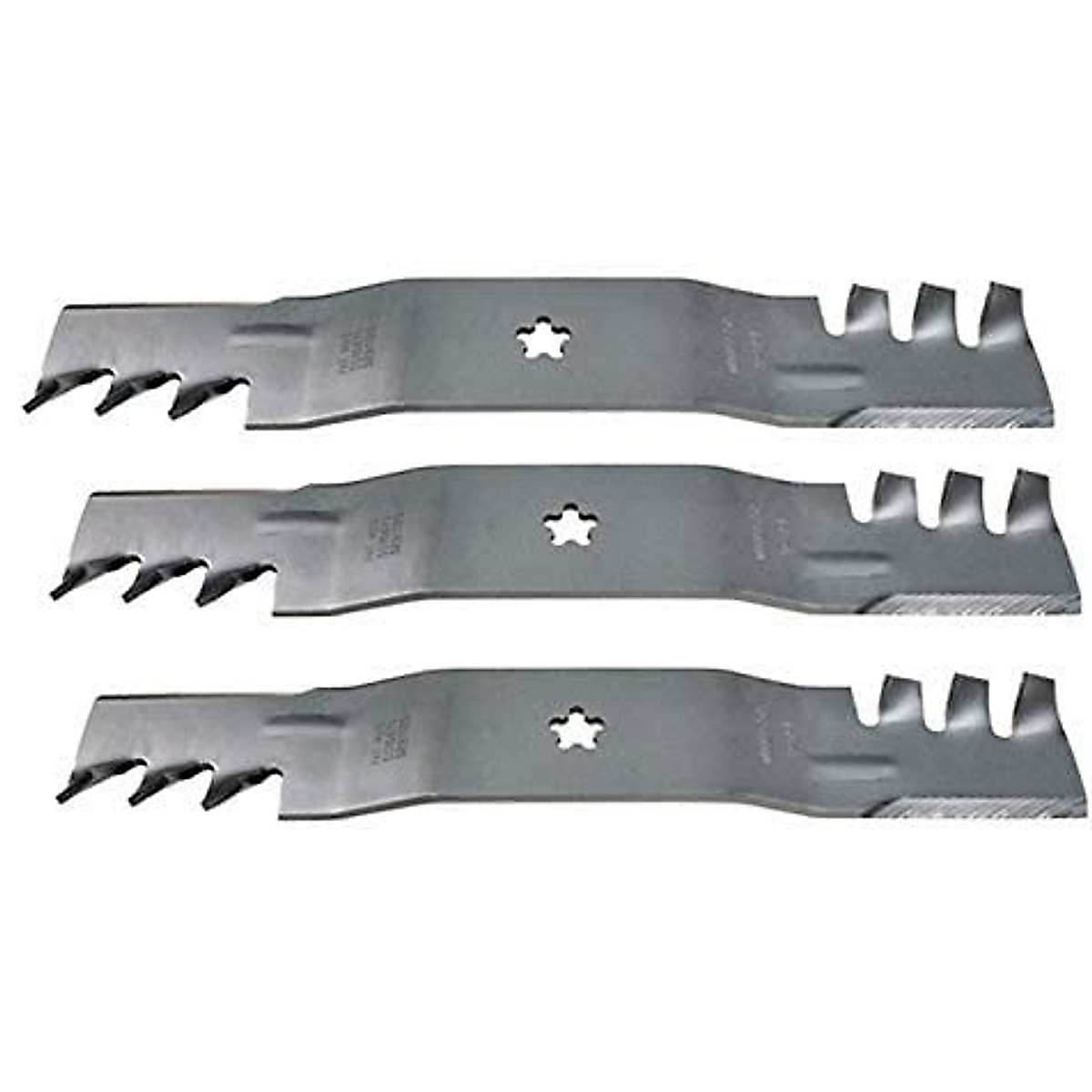 ISE Set of 3 Commercial Shredding Mulcher Blades for Husqvarna, Made in USA, Replaces Part Numbers: 532 18 72-55, 532187255