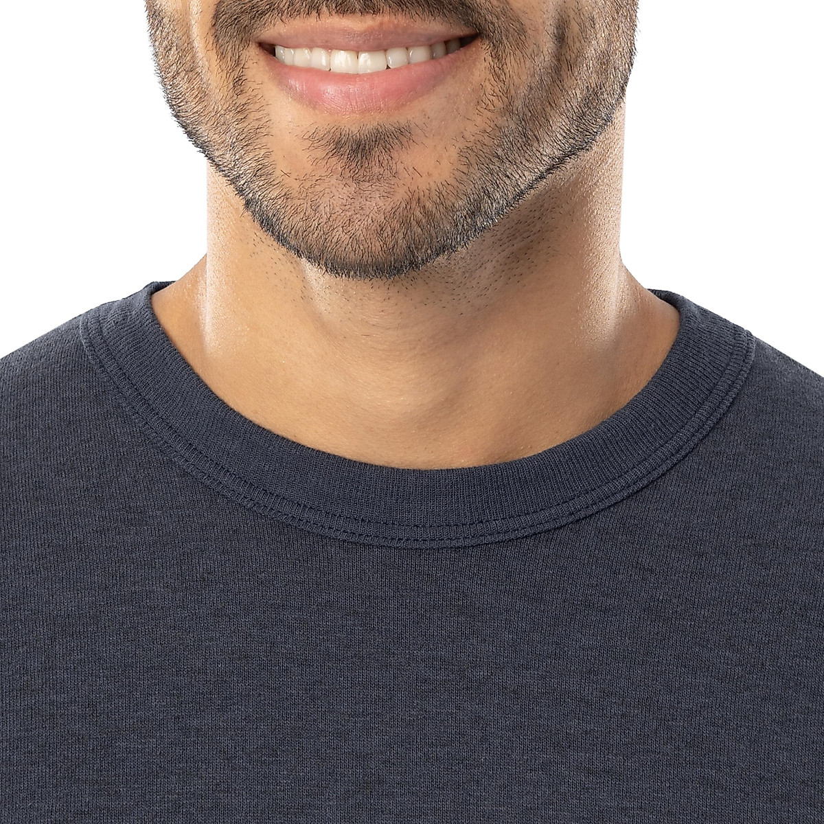 ColdPruf Men's Authentic Dual Layer Long Sleeve Wool Plus Crew Neck Base Layer Top, Navy, 2X