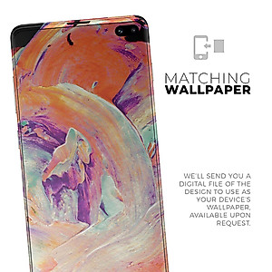 DesignSkinz Liquid Abstract Paint V35 Protective Vinyl Decal Wrap Skin Cover Compatible with The Samsung Galaxy S20 (Screen Trim & Back Glass Skin)