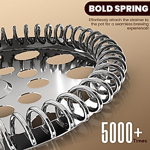 Utopia Kitchen 34 Ounce French Press Espresso and Tea Maker with Triple Filters, Stainless Steel Plunger and Heat Resistant Borosilicate Glass - Black