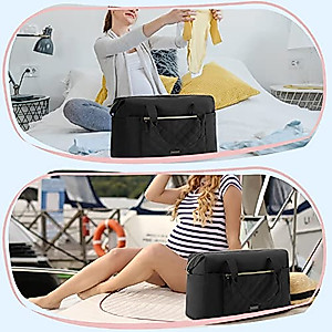 mommore Diaper Bag Tote Mommy Bag for Hospital Large Capacity Maternity Bag Water-Resistant Diaper Bag With Changing Pad