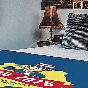 JUST FUNKY Fallout Nuka-Cola Round Fleece Blanket, Throw, Decor, Bedding [45 x 60 inches]