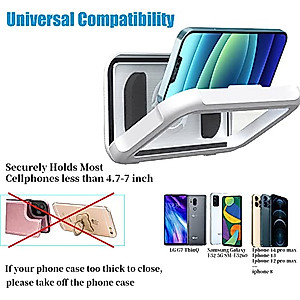 cymtkbr Shower Phone Holder Waterproof 480° Rotating Wall Phone Holder Mount with HD Touch Screen Guardian Phone up to 7inch for iPhone 13 12 Pro 11 XR Max Samsung Galaxy S21