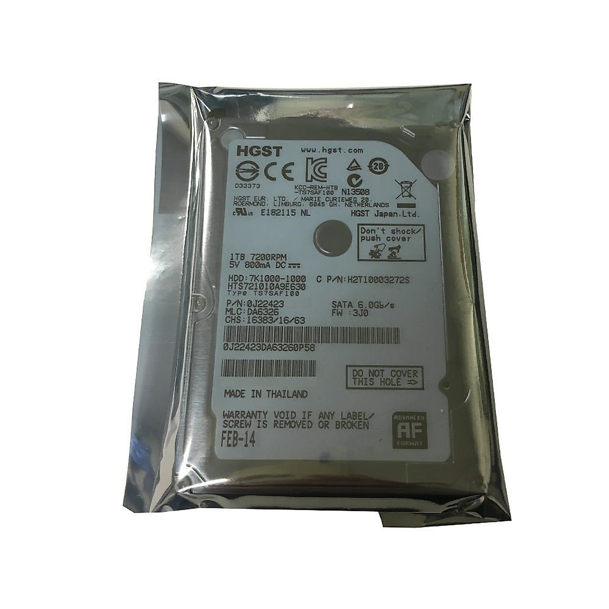 Hard Drives Hgst 1Tb 32Mb Cache 7200Rpm Sata Iii (6.0Gb/S) 2.5" Ps3 Ps4 Hard Drive 0J22423