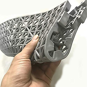 12 Pack Modular Interlocking Cushion 11.5" x 11.5" Mat Floor Tile Mats Drain Pool Patio Balcony Yard Pet Area Washer Pad(Gray)