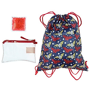 DC Comics Wonder Woman Backpack Lunch Bag Pencil Case Drawstring Sportpack 5pc Set