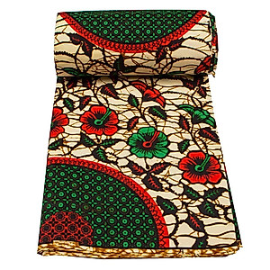 African Fabric 6Yards Polyester Ankara Print Fabric for Sewing DIY Craft Projects Party Dress