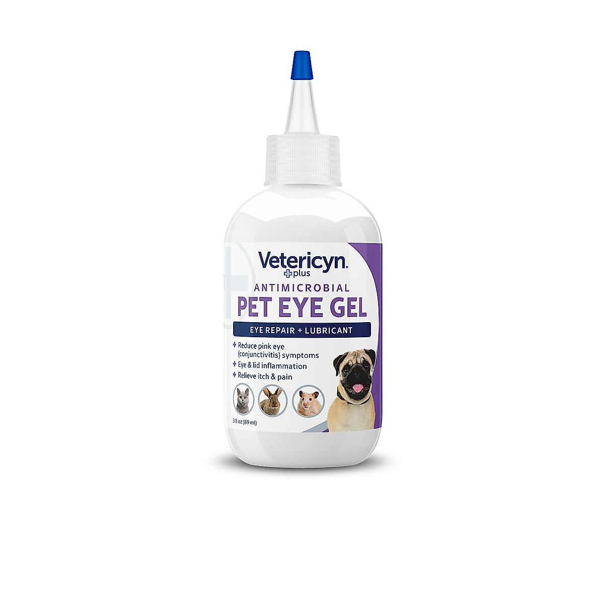 Vetericyn Plus Pet Eye Gel | Dog and Cat Eye Ointment Alternative to Lubricate and Relieve Eye Irritations and Abrasions, Reduce Symptoms of Pink Eye in Dogs and Cats. 3 ounces