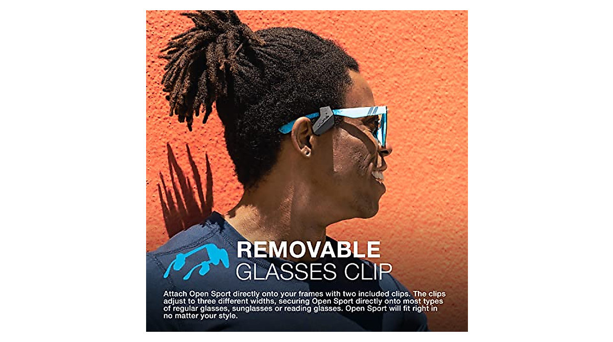 JLab Open Sport Open-Ear Wireless Earbuds - 24+ Hours Battery Life