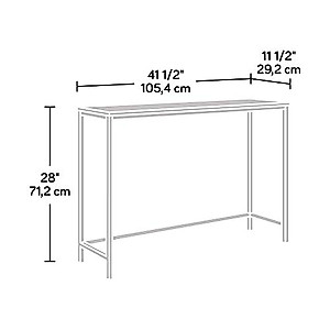 Sauder North Avenue Sofa Table, Smoked Oak finish