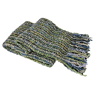 Kennebunk Home Stria Multi-Color Luxurious Woven Throw, 3'4" x 5'10", Seaglass