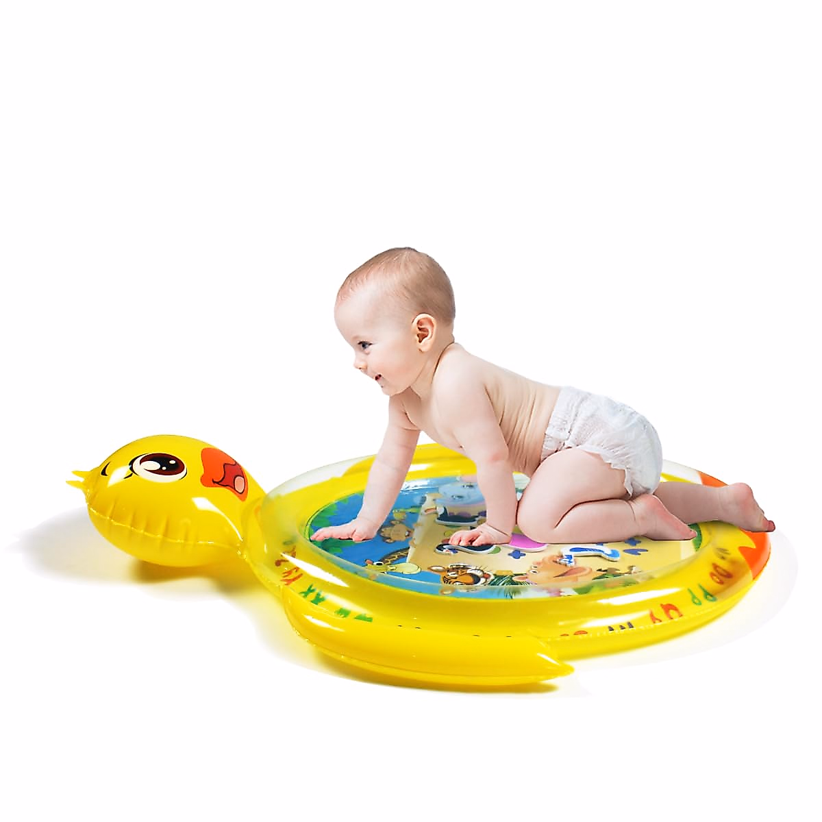 Infant Toys,Duck Tummy Baby Toys, Inflatable Play Mat Water Mat Baby Toys, Fun Early Development Activity Play Center for Newborn (36 x 28 in)