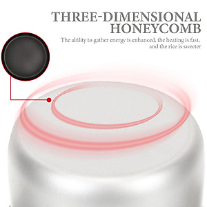 Cabilock Rice Cooker Inner Pot Inner Cooking Pot Aluminum Electric Rice Cooker Liner Non-stick, Non-stick Cooking Pot Rice Cooker Liner Accessories (2L) Universal Inner Pot