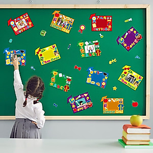 chiazllta 30 Packs Graduation Picture Frame Craft Kits for Kids Congrats Grad DIY Craft Art 2025 Graduation Party Decoration Favor Home Classroom Game Activities