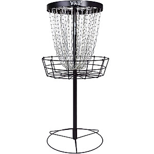 MVP Disc Sports Black Hole Pro 24-Chain Portable Disc Golf Basket Target