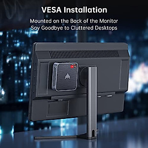 KAMRUI AMD Ryzen 7 3750H Mini PC, Windows 11 Pro 16GB RAM 512 GB SSD Micro Desktop Computers, Radeon RX Vega 10 Graphics, DP 4K Dual Screen, Small Form Factor for Office, Video Editing, Light Gaming