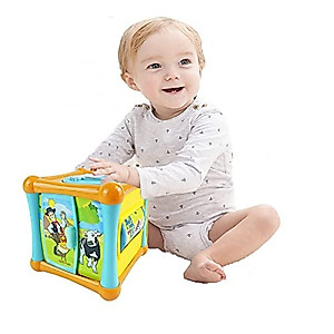 La Granja de Zenon Baby Toys Activity Cube Newborn Busy Baby Activity Center for Toddler 1-3 La Vaca Lola Developmental Learning Farm Toys Educational Gifts for Babies 6-12 Months Boys and Girls