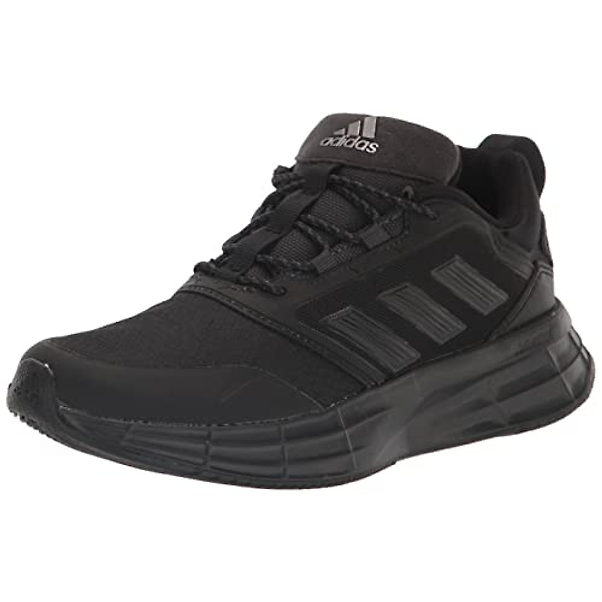 adidas Women's Duramo Protect Running Shoe, Black/Black/Carbon, 9
