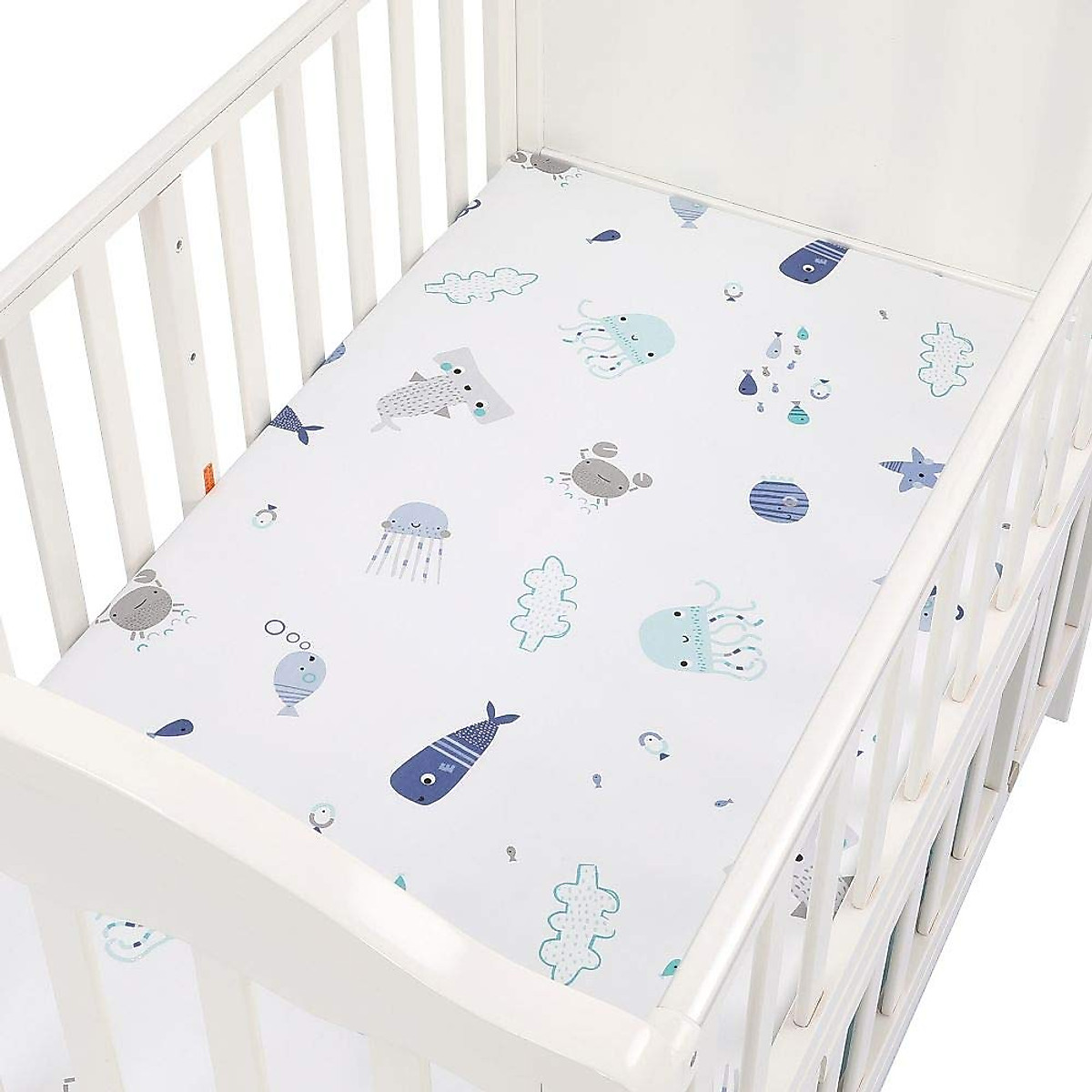 BambooCart Fitted Cotton Baby & Toddler Crib Sheet for Boy and Girl | Mattress Bedding