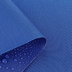 Shiny Waterproof Canvas Fabric for Outdoor/Indoor Project,1680 Denier Smooth Canvas Cordura Fabric Apply to Craft,DIY,Bag and Case,Home Decor, Sunbrella,Awning,60"Wide,Sold by The Yard (Blue)