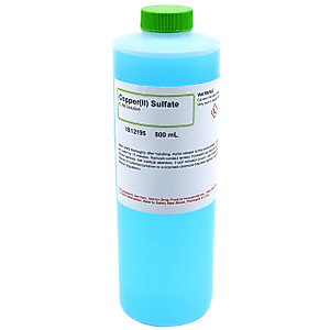 ALDON Innovating Science Copper (II) Sulfate Solution, 0.1M, 500mL - The Curated Chemical Collection