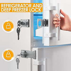 CRANACH 3 Inch Zinc Alloy Chrome Finish Cabinet Lock with Key