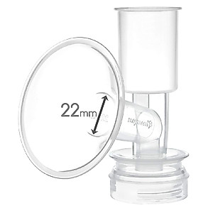 Maymom Breast Shield Flange Compatible with Ameda Breast Pumps (22 mm, Small, 1-Piece)