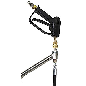 Steel Dragon Tools® 20" Stainless Steel Undercarriage Cleaner with Trigger-Lock Gun for Hot Cold Water Pressure Washer Under Car Chassis Cleaner