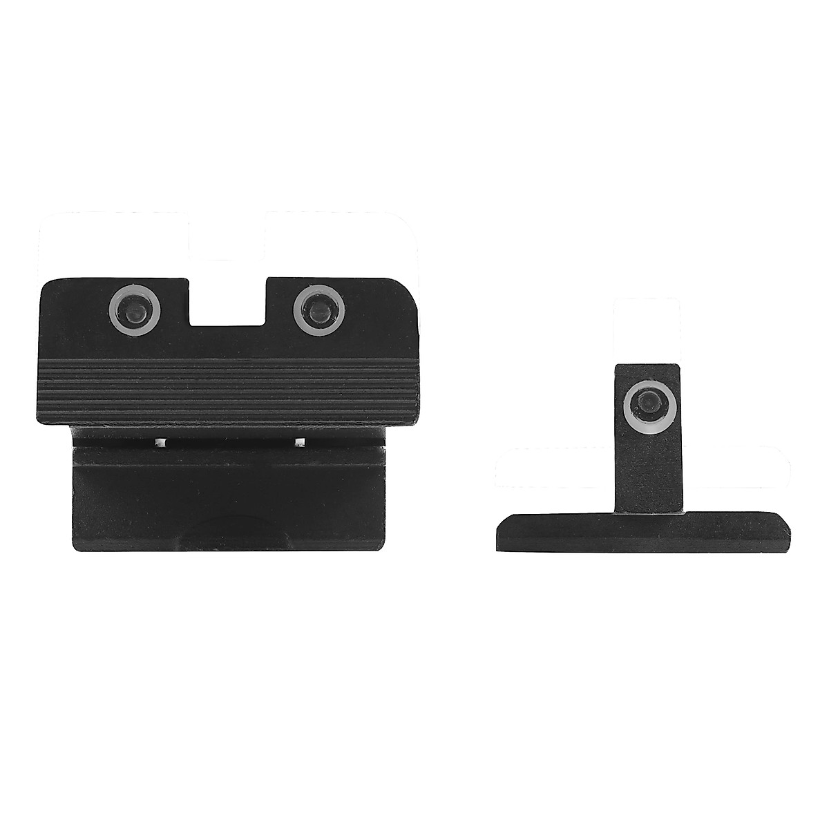 MEPRO Tru-Dot Adjustable Night tritium Sights Compatible with HK USP Full Size Tactical Expert Model Green tritium dots Glow on Sight self Illuminated Meprolight Fixed Metal Sights