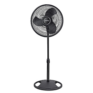 Lasko 2521 16" Oscillating Stand Fan, 16 Inch, Black