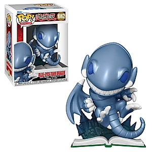 POP Yu-Gi-Oh! - Blue Eyes Toon Dragon (Mettalic) Funko Vinyl Figure (Bundled with Compatible Box Protector Case), Multicolor, 3.75 inches
