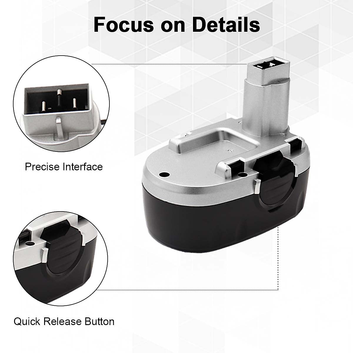 PDstation 4000mAh 18V WA3127 Battery Replacement for Worx 18V Battery Compatible with Worx 18 Volt Battery WA3152 WG150 WG152 WG250 WG541 WG900 WG901 Cordless Power Tools