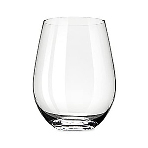 True Grand Cru Crystal Stemless Wine Glasses Set, Stemless White Wine Glasses, Red Wine Glasses Stemless, Large Wine Glasses Set of 4, 22oz