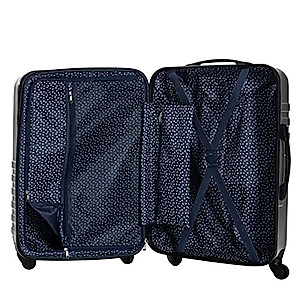 Ben Sherman Hereford Spinner Travel Upright Luggage, Grey, 24-Inch Checked