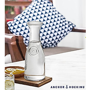 Anchor Hocking 492001100863 Carafe with lid, 1 LT, Clear