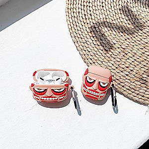 New 3D Cute Cartoon Airpods case,Suitable for Airpod pro, Soft Silicone,Fun Stylish Skin,Suitable Teenagers,Children,Girl,Boys (Colossal Titan-pro)