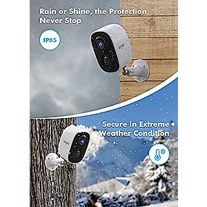 Dzees Security Cameras Wireless Outdoor - Spotlight & Siren, 1080P Battery Powered WiFi Cameras for Home Security, AI Motion Detection, Color Night Vision, 2-Way Talk, Waterproof, SD/Cloud
