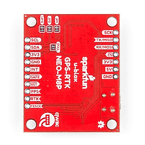 SparkFun GPS-RTK Board - NEO-M8P-2 (Qwiic) High-Accuracy breakout No Soldering Required Breadboardable Contains a Rechargeable backup battery allowing a Warm-start decreasing time-to-first-fix