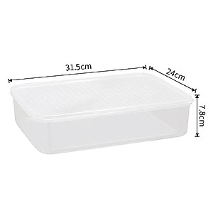Cetomo Portion box with lid. 6 Pack Grocery Storage Box Container Sets Cereal Containers Use for School Work Travel