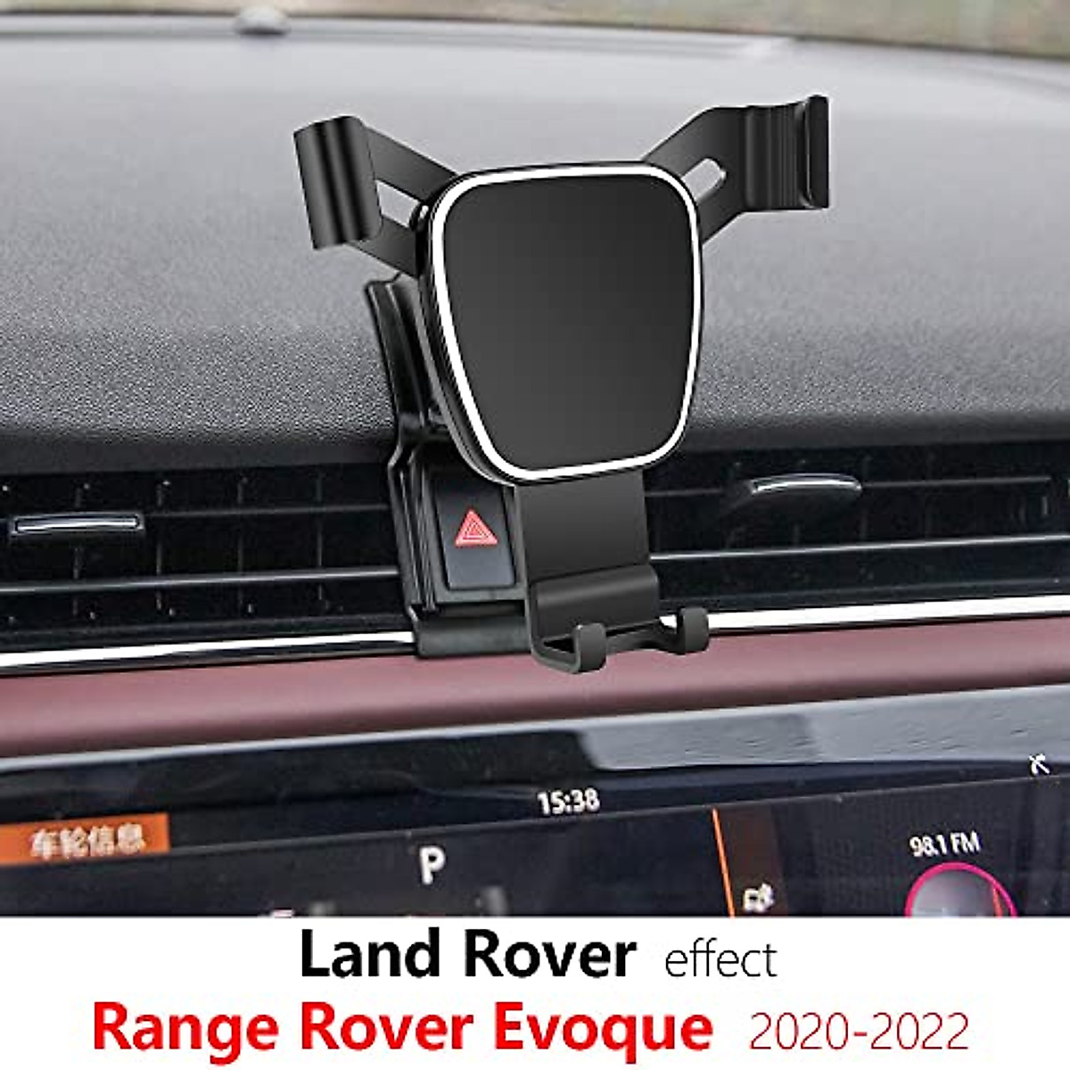 musttrue LUNQIN Car Phone Holder for 2020-2022 Land Rover Range Rover Evoque Auto Accessories Navigation Bracket Interior Decoration Mobile Cell Phone Mount