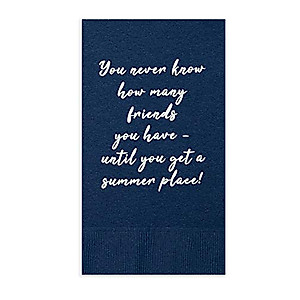 Beach Bathroom Decor, Paper Hand Towels for Bathroom Guest Towels Disposable, Paper Napkins Decorative, Funny Bathroom Decor Pk 32