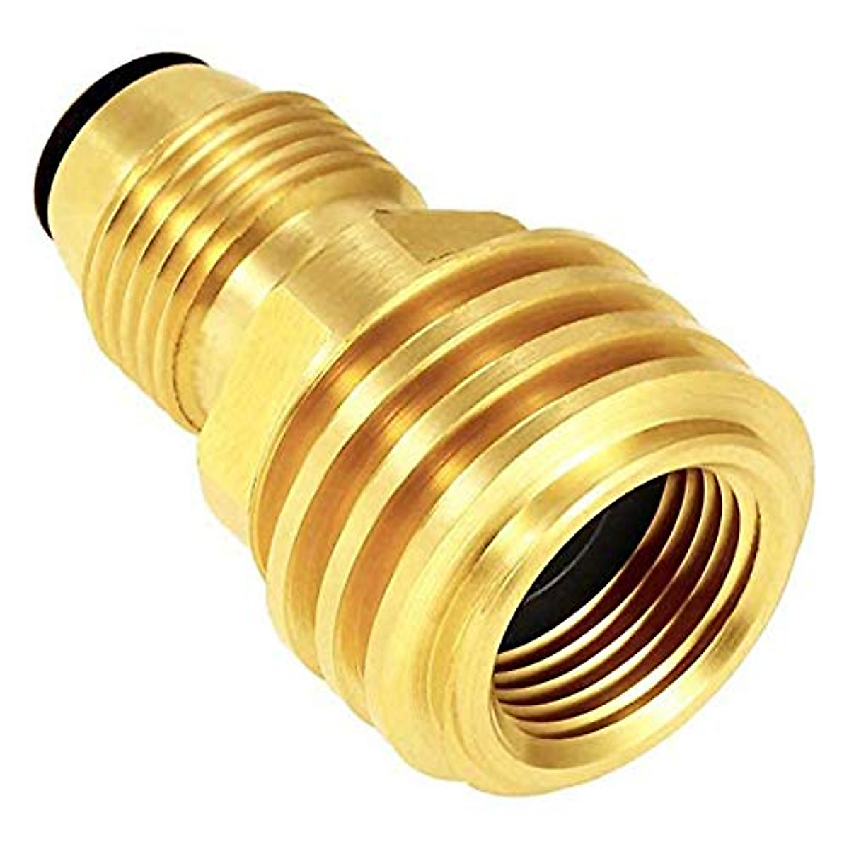 MOFLAME 2 Pack of Propane Tank Adapter Fitting,Converts POL LP Tank Service Valve to New QCC1/Type1 Adapter