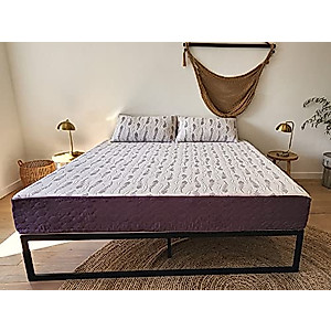 Sleep Touch Lavender Luxury -10inch, Made in USA, Gel-Infused Memory Foam Mattress & Pillows, CertiPUR-US Certified, Bed-in-a-Box (Eastern King)