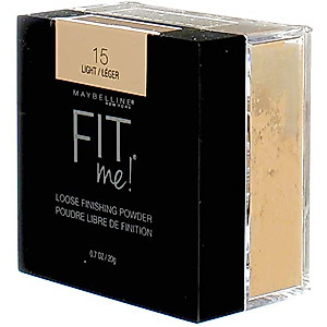 Maybelline Fit Me Loose Finishing Powder, 15 Light, 0.7 oz (Pack of 2)