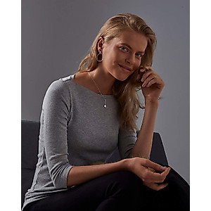 Boma Jewelry Sterling Silver Geometric Drop Hoop Post Earrings