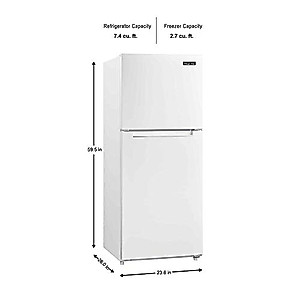 Magic Chef HMDR1000WE 10.1 cu.ft. top Freezer/Refrigerator, White