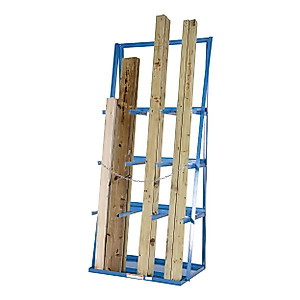 Vestil VBR-9 Vertical Bar Rack, Steel, 39-1/4" Width, 84-1/2" Height, 24" Depth, 3000 lbs Capacity