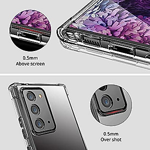 [Road Left] Crystal Clear Case for Galaxy Note 20 6.7 inch,Air-Bag Shockproof Protective Phone Case,Ultra Slim Flexible Soft TPU Cover for Samsung Galaxy Note 20 6.7"