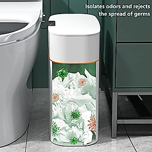 plplaaobo Smart Trash Can, Multipurpose Intelligent Garbage Can, IPX5 Life Waterproof 3 Modes Automatic Motion Sensor Waste Bin for Home Kitchen Beauty Salon Bathroom